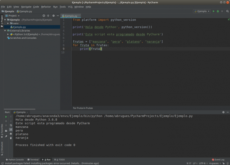 Entornos de desarrollo para programar en Python
